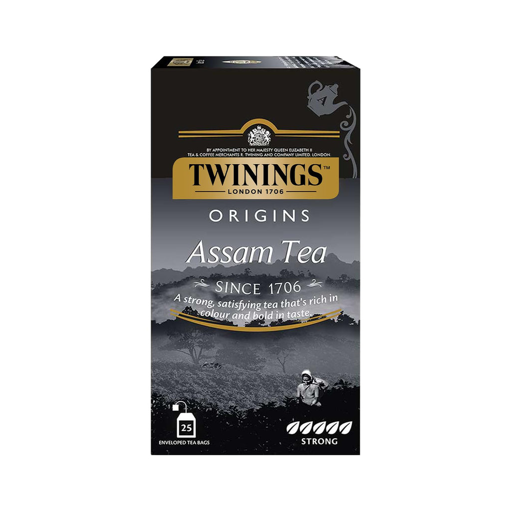 Twinings Assam Tea, 25 Teabags, Premium Black Tea, Origins, Strong, Fu ...